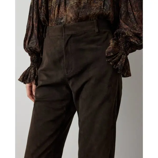 Ralph Lauren Keegan Lamb-suede Pant