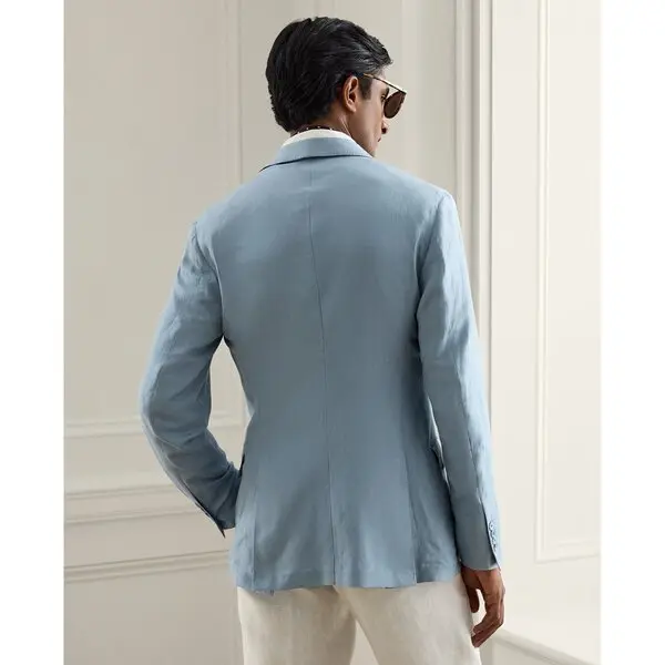 Ralph Lauren Hadley Hand-tailored Silk-linen Jacket