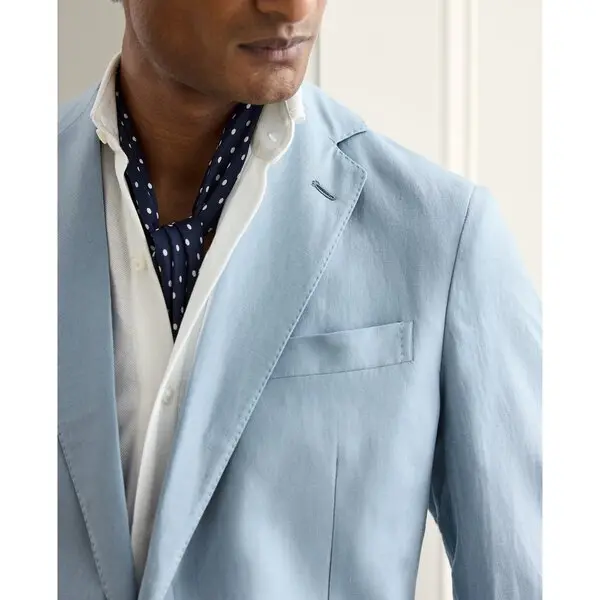 Ralph Lauren Hadley Hand-tailored Silk-linen Jacket