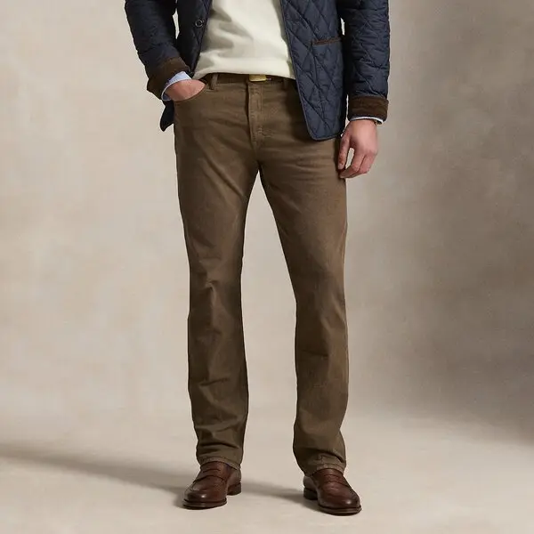 Ralph Lauren Hampton Straight Garment-dyed Jean - Chestnut