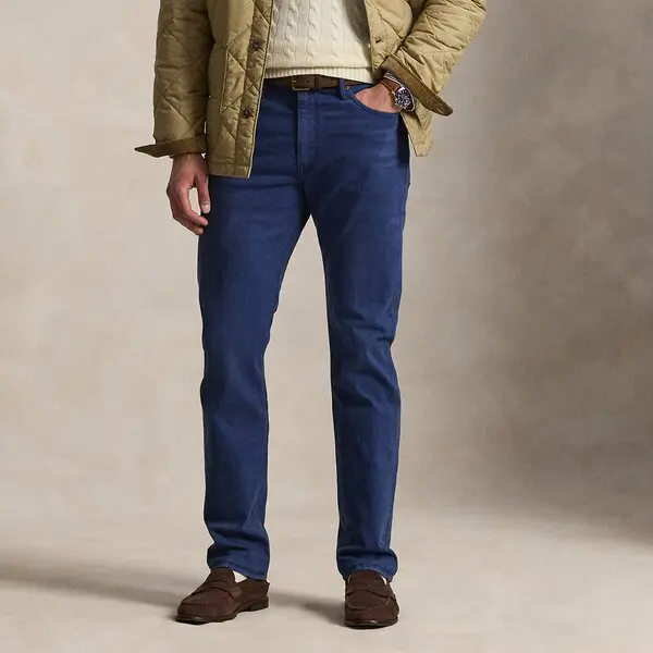 Ralph Lauren Hampton Straight Garment-dyed Jean - Light Navy