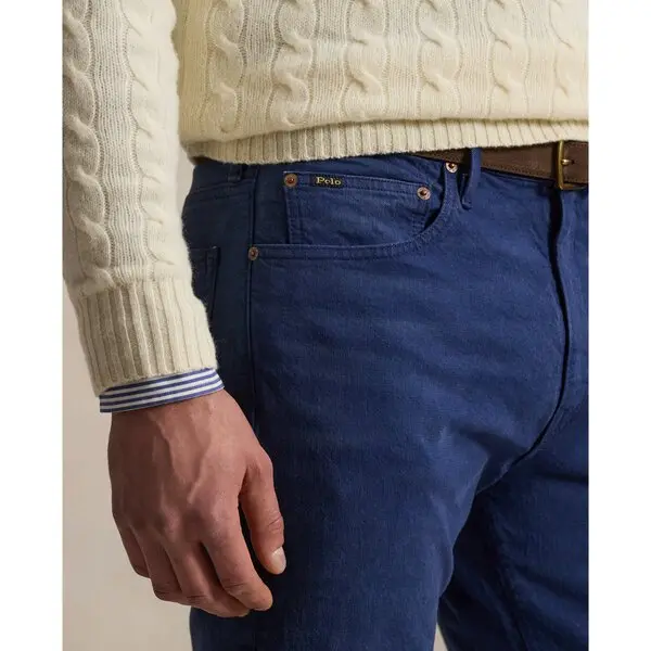 Ralph Lauren Hampton Straight Garment-dyed Jean - Light Navy