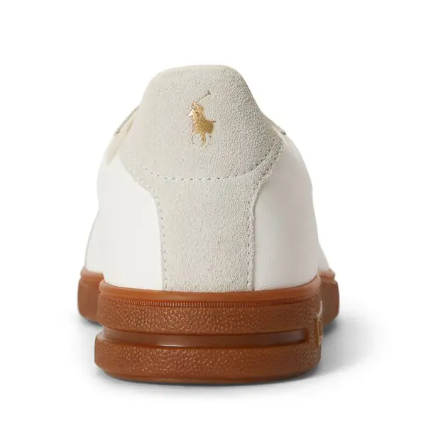 Ralph Lauren Bedford Leather-suede Low Top Sneakers
