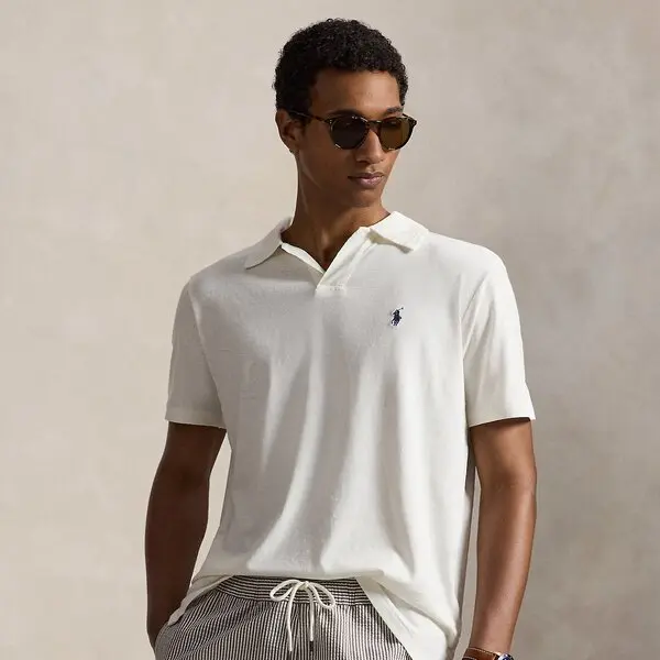 Ralph Lauren Standard Fit Cotton-linen Polo Shirt - Nevis