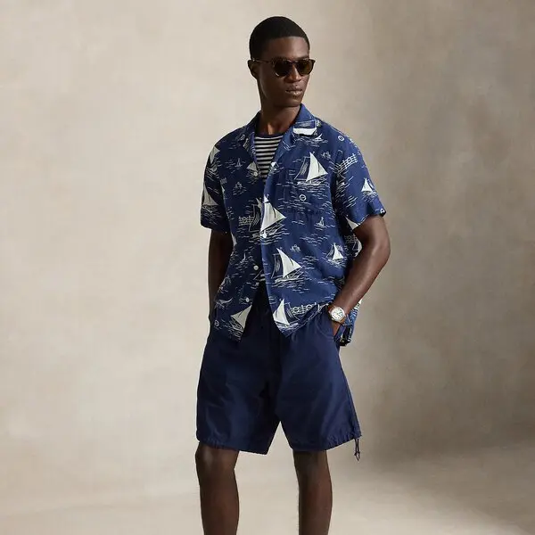 Ralph Lauren Relaxed Fit Ripstop Shorts - Newport Navy