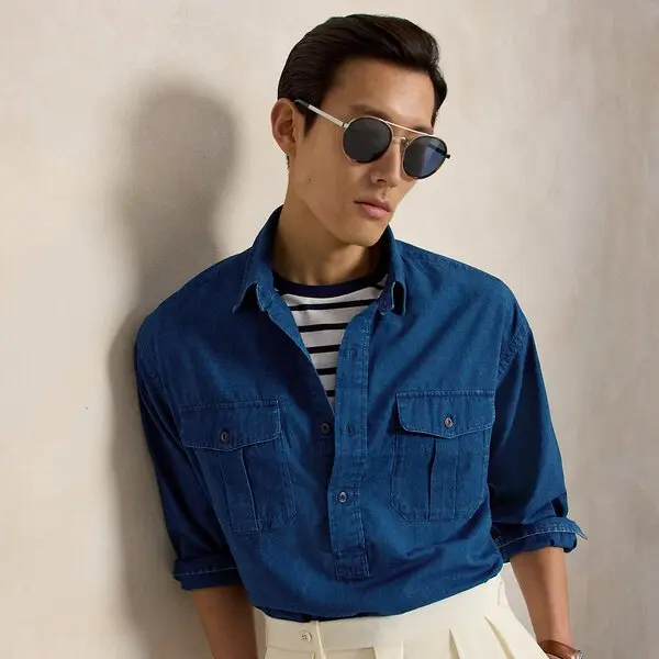 Ralph Lauren Relaxed Fit Chambray Workshirt - Indigo