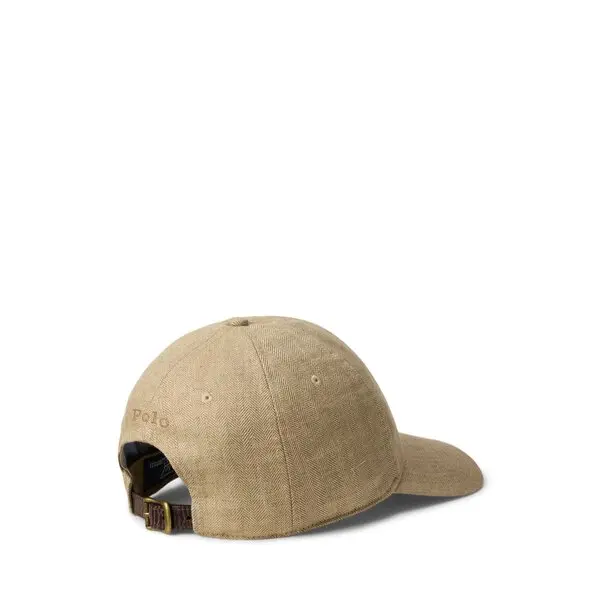 Ralph Lauren Linen Herringbone Ball Cap