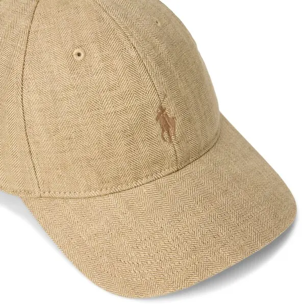 Ralph Lauren Linen Herringbone Ball Cap