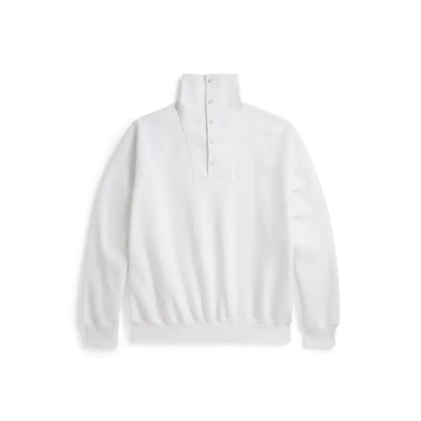 Ralph Lauren Wimbledon Logo Fleece Mockneck