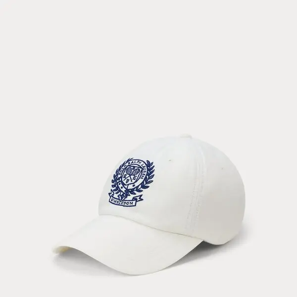 Ralph Lauren Wimbledon Crest Linen Cap