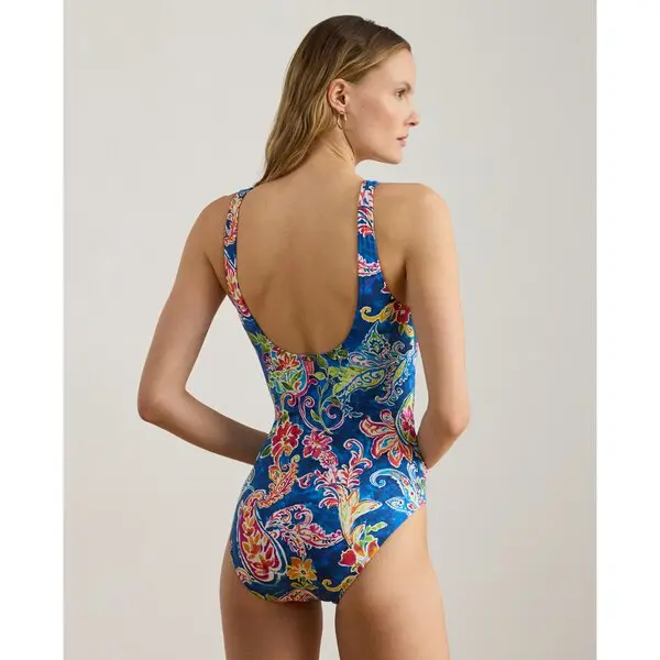 Ralph Lauren Paisley Ring-front One-piece