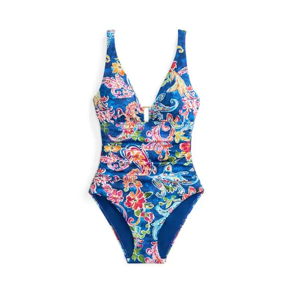 Ralph Lauren Paisley Ring-front One-piece