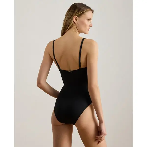 Ralph Lauren V-cutout Bandeau One-piece