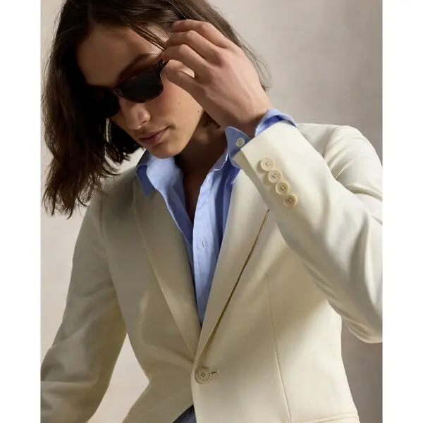 Ralph Lauren Single-breasted Stretch Wool Blazer