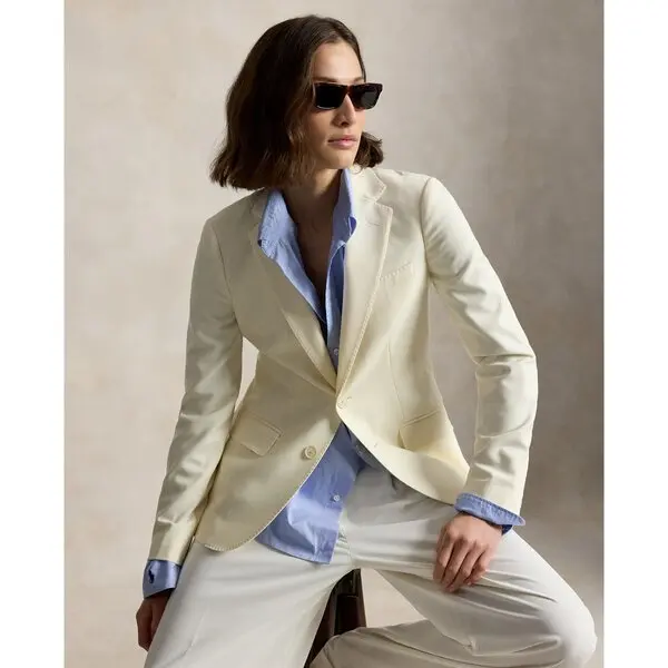 Ralph Lauren Single-breasted Stretch Wool Blazer