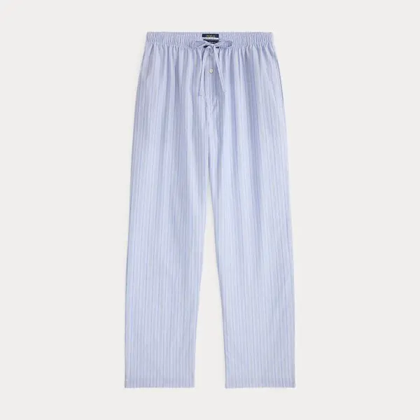 Ralph Lauren Striped Cotton Pajama Pant - Andrew Stripe/white