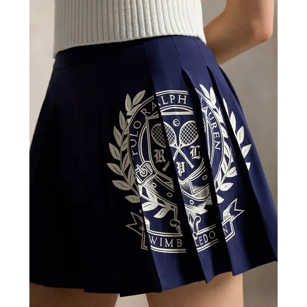 Ralph Lauren Wimbledon Logo Performance Pleated Skort
