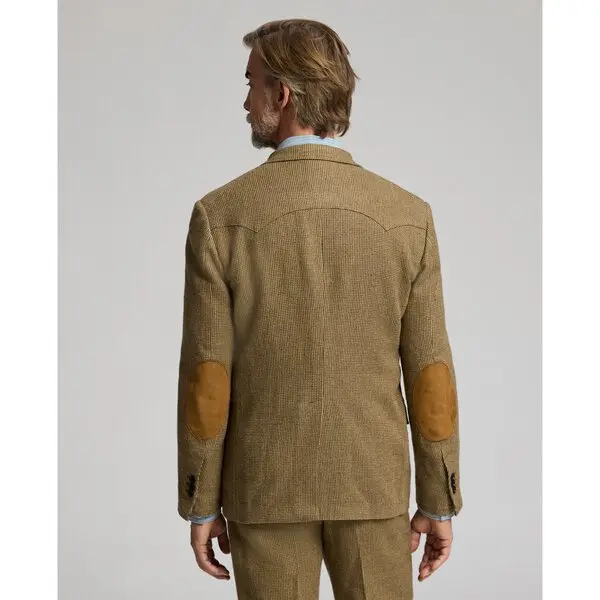 Ralph Lauren Checked Tweed Western Suit Jacket