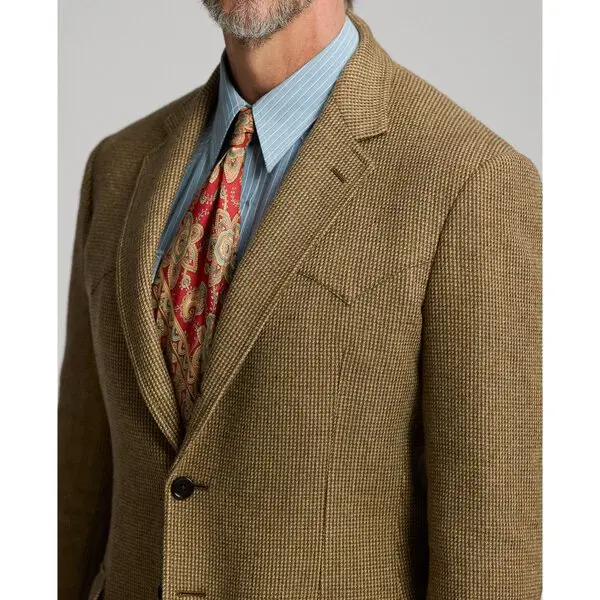 Ralph Lauren Checked Tweed Western Suit Jacket