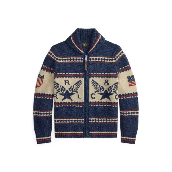 Ralph Lauren Airplane-graphic Full-zip Cardigan
