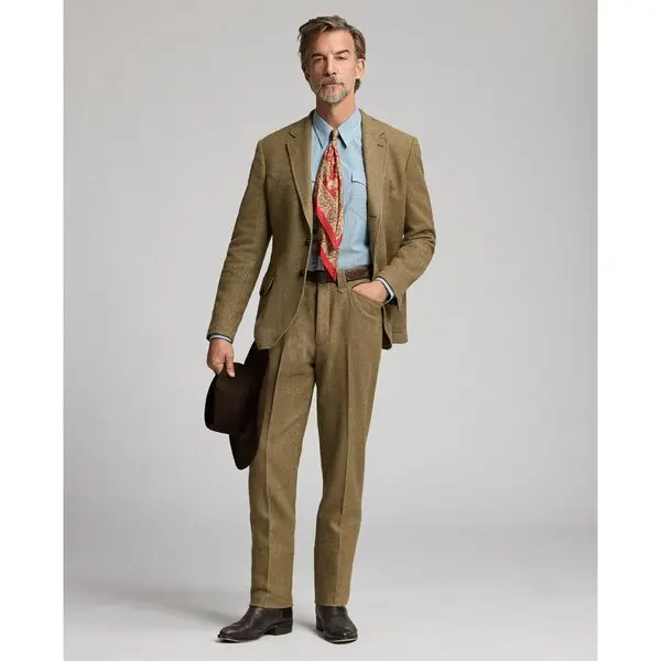 Ralph Lauren Slim Fit Tweed Western Trouser