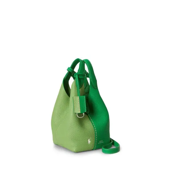 Ralph Lauren Polo Play Leather Small Tote & Crossbody - Parrot/parakeet