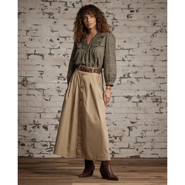 Ralph Lauren Eyelet-embroidered Cotton Voile Blouse