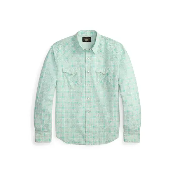 Ralph Lauren Slim Fit Seersucker Western Shirt