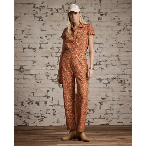 Ralph Lauren Floral-print Cotton Coverall