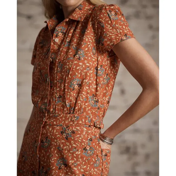 Ralph Lauren Floral-print Cotton Coverall