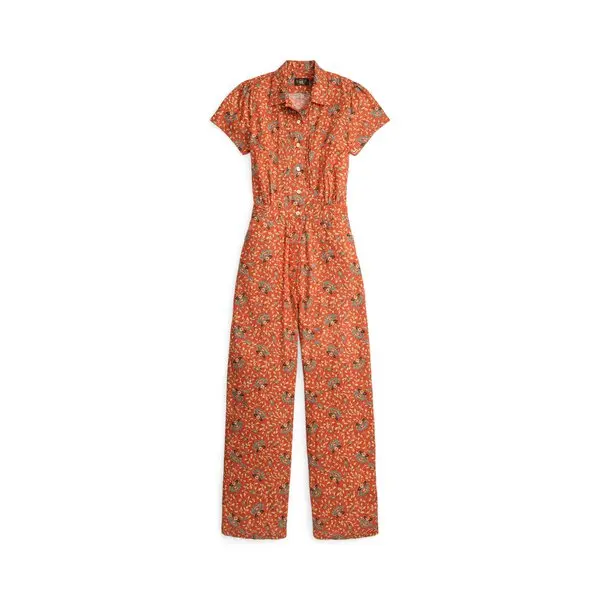 Ralph Lauren Floral-print Cotton Coverall