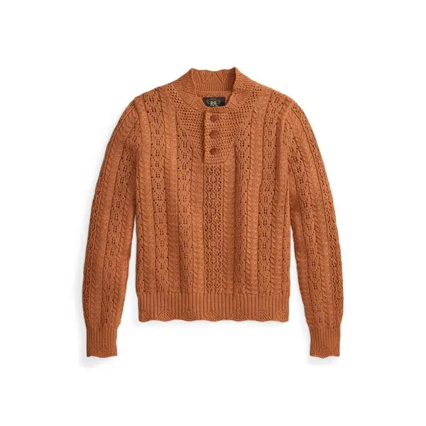Ralph Lauren Cotton Cable-knit Pointelle Sweater