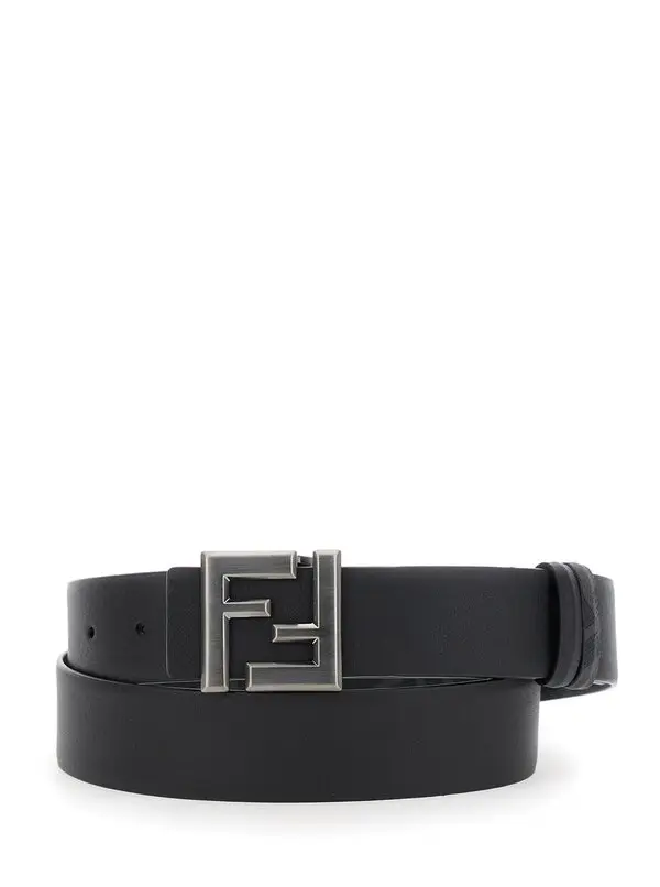 Fendi Ff Buckle Reversible Belt