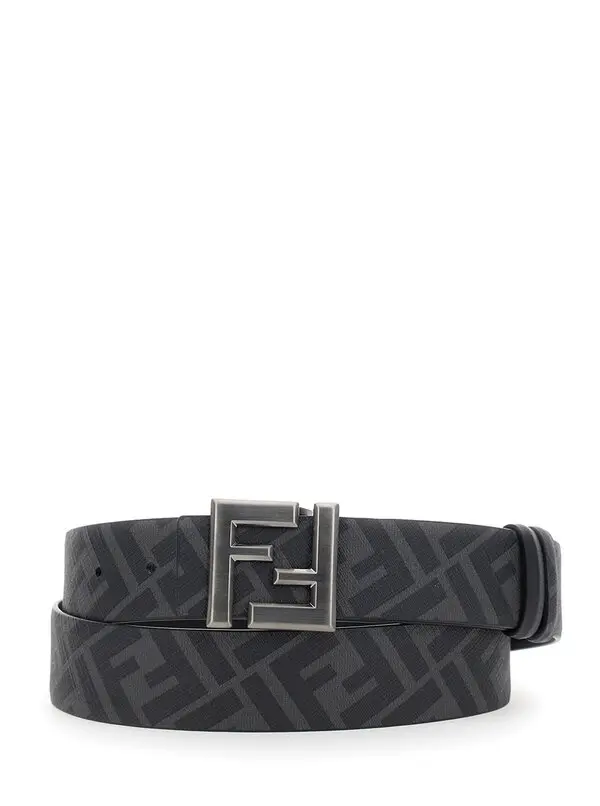 Fendi Ff Buckle Reversible Belt