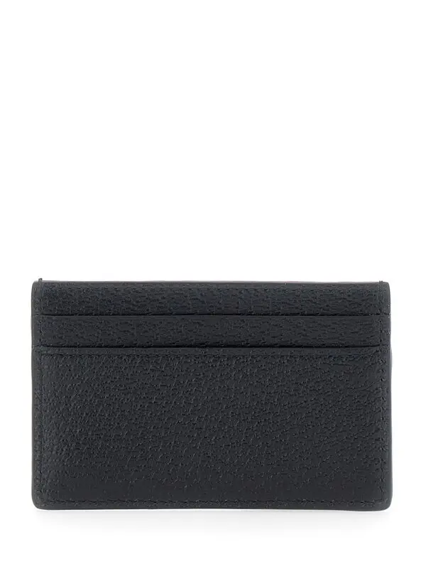 Gucci Cardholder 'gg Marmont' With Gg Logo On The Front In Black Leather For - Multicolor