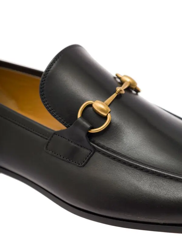 Gucci Jordaan Leather Loafer With Horsebit Detail - Multicolor