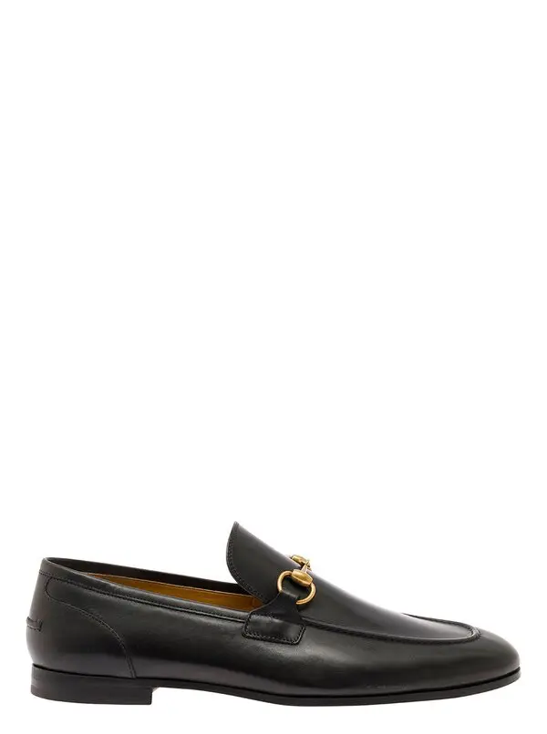 Gucci Jordaan Leather Loafer With Horsebit Detail - Multicolor
