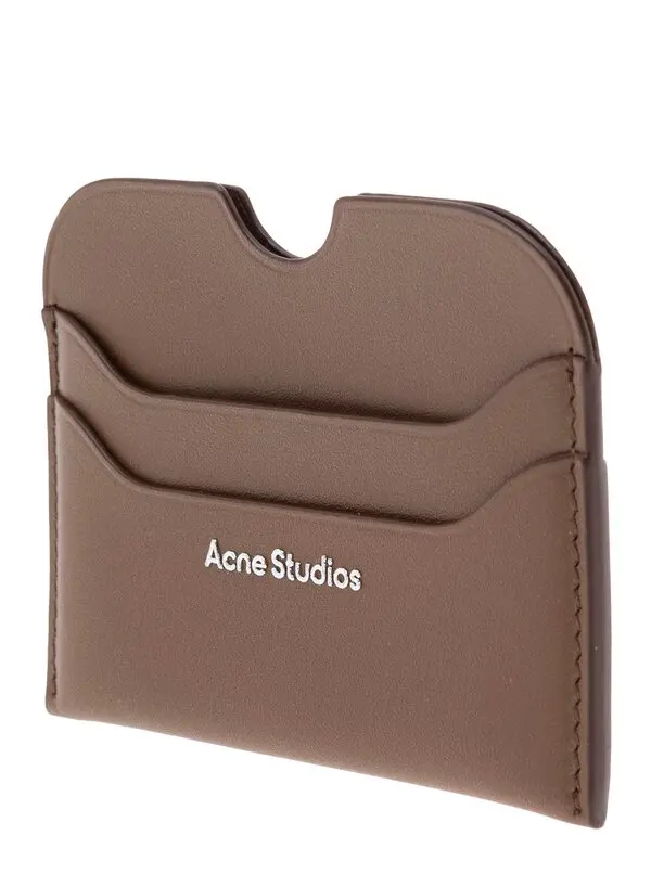 Acne Studios Brown Leather Card Holder