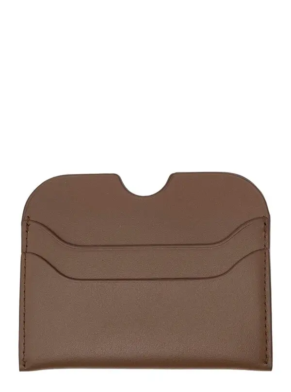Acne Studios Brown Leather Card Holder