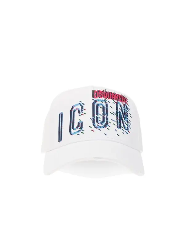 Dsquared2 Logo Graphic Printed Baseball Cap - White