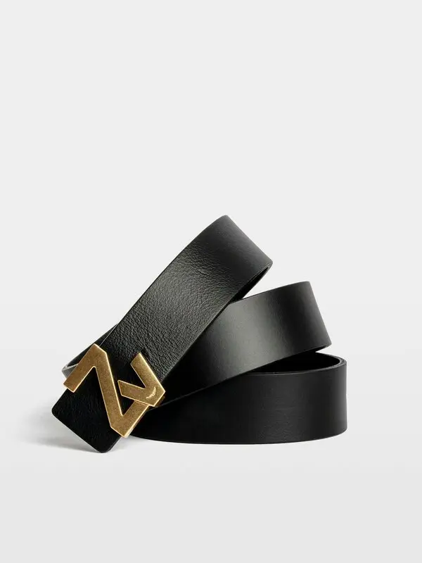 Zadig&Voltaire Logo-plaque Leather Belt