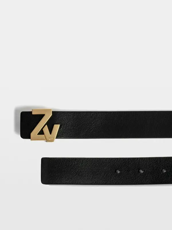Zadig&Voltaire Logo-plaque Leather Belt