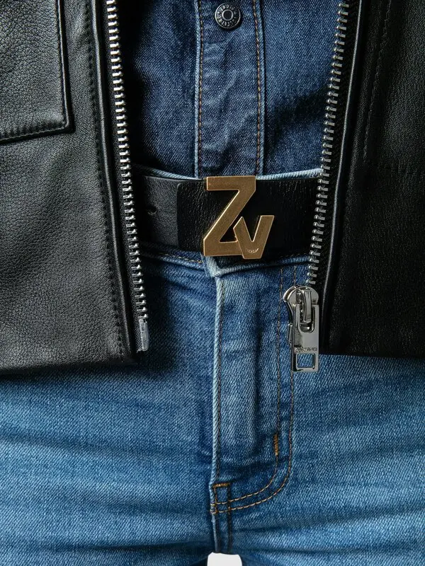 Zadig&Voltaire Logo-plaque Leather Belt