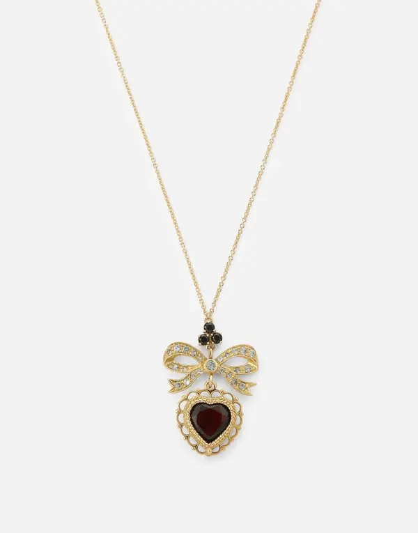 Dolce & Gabbana 18kt Gold Saint Drop Earrings