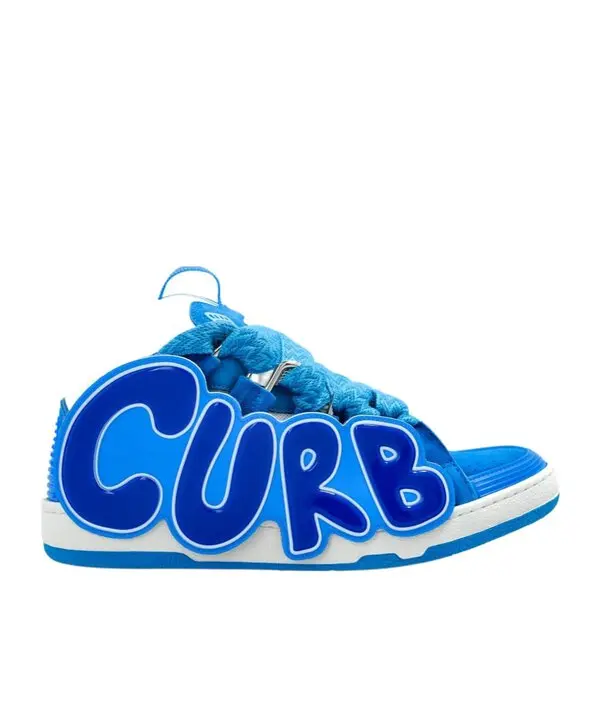 LANVIN Curb Logo Low-top Sneakers - Blue