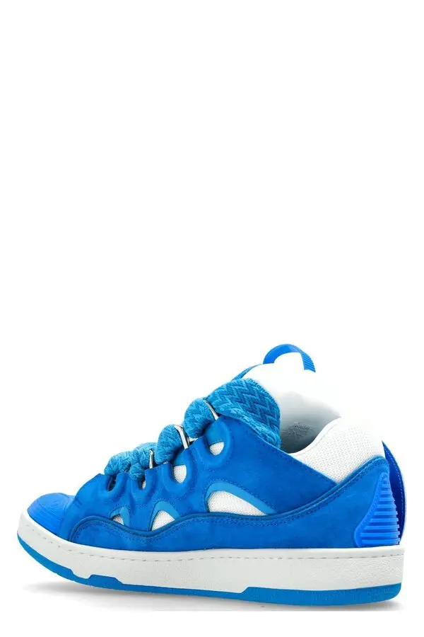 LANVIN Curb Logo Low-top Sneakers - Blue