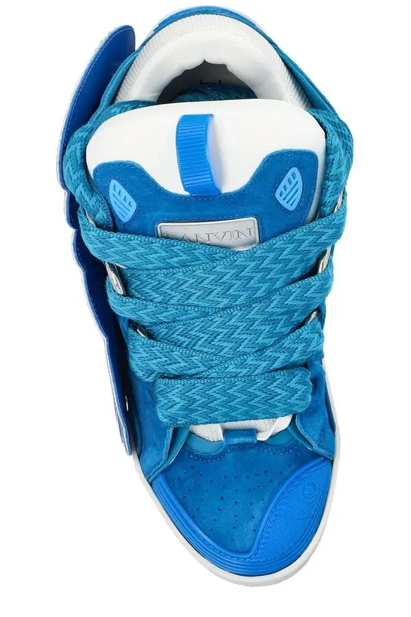 LANVIN Curb Logo Low-top Sneakers - Blue