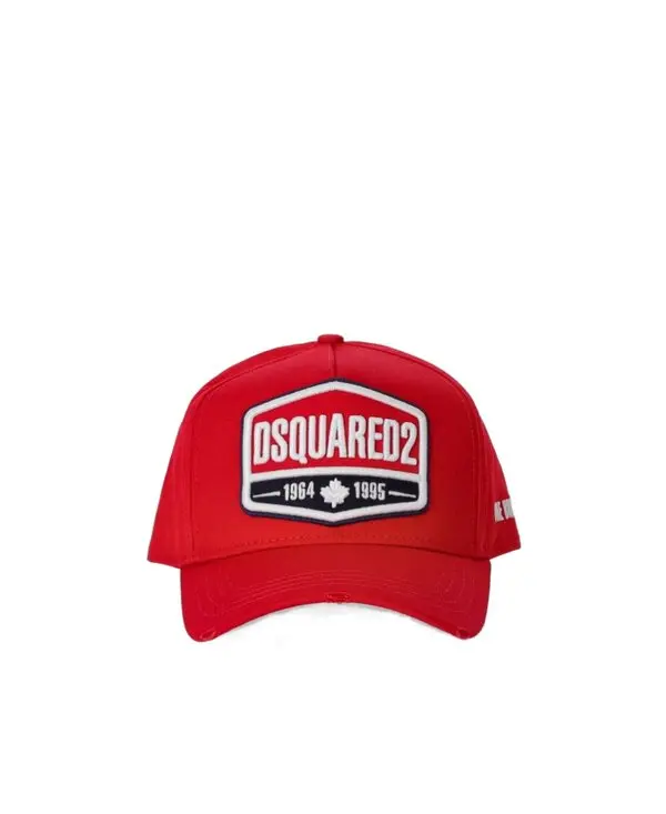 Dsquared2 Logo-patch Cotton Cap - Red