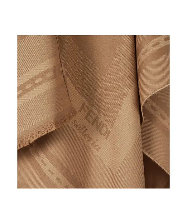 Fendi Frayed-edge Wraparound Poncho