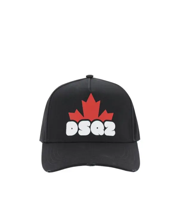 Dsquared2 Distressed Icon Seasonal Baseball Cap - Black